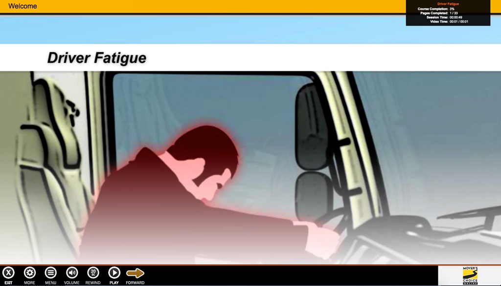 Driving Safety — Fatigued Driving - MOVER'S CHOICE Loss Control Hub